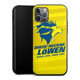 DeinDesign iPhone 12 Pro Handy Silikon H&uuml;lle Case schwarz Handyh&uuml;lle Official Licensed Product Rhein-Neckar-L&ouml;wen Rnl