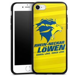 DeinDesign iPhone SE (2020) Handy Slim Case extra d&uuml;nn Silikon Handyh&uuml;lle schwarz H&uuml;lle Rhein-Neckar-L&ouml;wen Official Licensed Product Rnl Silikon Slim Case