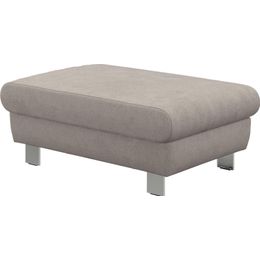 Hocker COTTA "Komaris, B: 100 cm", platinum, B:100cm H:45cm T:65cm, 100% Polyester, Hocker, Hocker, individuell zu kombinieren