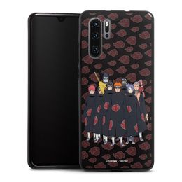 DeinDesign Huawei P30 Pro Handy Silikon H&uuml;lle Case schwarz Handyh&uuml;lle Akatsuki Naruto Shippuden Official Licensed Product