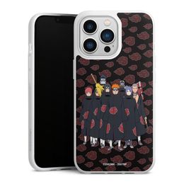 DeinDesign iPhone 13 Pro Handy Silikon H&uuml;lle Case wei&szlig; Handyh&uuml;lle Akatsuki Naruto Shippuden Official Licensed Product Silikon Case