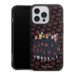 DeinDesign iPhone 13 Pro Handy Premium Silikon H&uuml;lle Handyh&uuml;lle schwarz Case Akatsuki Naruto Shippuden Official Licensed Product Silikon Premium Case