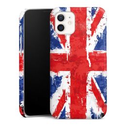 DeinDesign iPhone 12 mini Handy Premium Case Smartphone Handyh&uuml;lle Schutzh&uuml;lle gl&auml;nzend Union Jack England Flag Premium Case