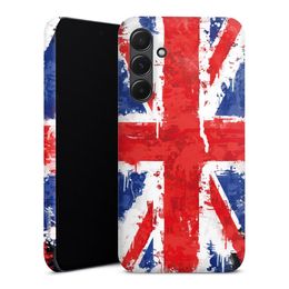 DeinDesign Galaxy A35 5G Handy Premium Case Smartphone Handyh&uuml;lle Schutzh&uuml;lle gl&auml;nzend Union Jack England Flag Premium Case