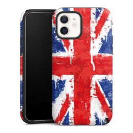 DeinDesign iPhone 12 mini Handy Panzer Handyh&uuml;lle robuste Outdoor H&uuml;lle Schutzh&uuml;lle matt Union Jack England Flag Tough Case