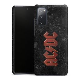 DeinDesign Galaxy S20 FE Handy Premium Case Smartphone Handyh&uuml;lle Schutzh&uuml;lle matt Acdc Logo Merchandise Premium Case