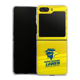 DeinDesign Galaxy Z Flip 5 Handy Hard Case Schutzh&uuml;lle transparent Smartphone Handy H&uuml;lle Rhein-Neckar-L&ouml;wen Official Licensed Product Rnl Hard Case