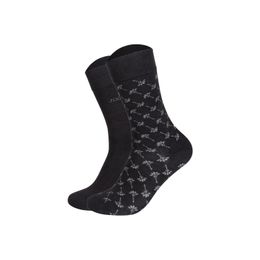 JOOP! Kurzsocken JOOP "Socken Premium Essential Iconic Socks 2P 2er Pack", Herren, Gr. 35-38, schwarz, Obermaterial: 60% Baumwolle CO. 23% Polyester PES. 15% Polyamid PA. 2% Elasthan EL., Socken