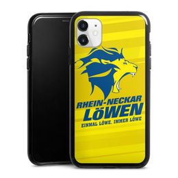 DeinDesign iPhone 11 Handy Silikon H&uuml;lle Case schwarz Handyh&uuml;lle Rnl Official Licensed Product Rhein-Neckar-L&ouml;wen