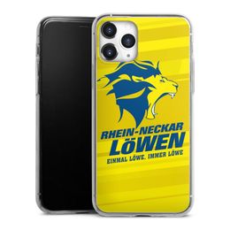 DeinDesign iPhone 11 Pro Handy Slim Case Silikon Handyh&uuml;lle transparent H&uuml;lle extra d&uuml;nn Rnl Official Licensed Product Rhein-Neckar-L&ouml;wen Silikon Slim Case