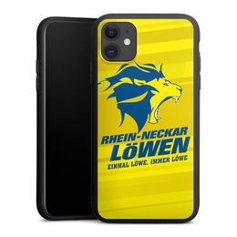 DeinDesign iPhone 11 Handy Premium Silikon H&uuml;lle Handyh&uuml;lle schwarz Case Rnl Official Licensed Product Rhein-Neckar-L&ouml;wen Silikon Premium Case