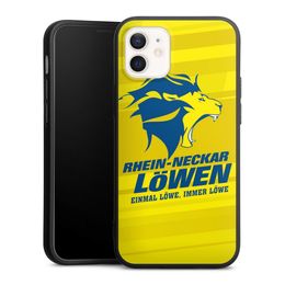 DeinDesign iPhone 12 mini Handy Premium Silikon H&uuml;lle Handyh&uuml;lle schwarz Case Official Licensed Product Rhein-Neckar-L&ouml;wen Rnl Silikon Premium Case
