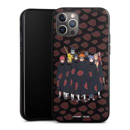 DeinDesign iPhone 12 Pro Handy Silikon H&uuml;lle Case schwarz Handyh&uuml;lle Akatsuki Naruto Shippuden Official Licensed Product