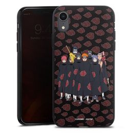 DeinDesign iPhone Xr Handy Silikon H&uuml;lle Case schwarz Handyh&uuml;lle Akatsuki Naruto Shippuden Official Licensed Product