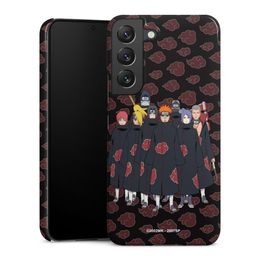 DeinDesign Galaxy S22 Handy Premium Case Smartphone Handyh&uuml;lle Schutzh&uuml;lle gl&auml;nzend Akatsuki Naruto Shippuden Official Licensed Product Premium Case