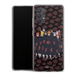 DeinDesign Galaxy A32 4G Handy Silikon H&uuml;lle Case transparent Handyh&uuml;lle Akatsuki Naruto Shippuden Official Licensed Product Silikon Case