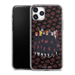 DeinDesign iPhone 11 Pro Handy Slim Case Silikon Handyh&uuml;lle transparent H&uuml;lle extra d&uuml;nn Naruto Shippuden Akatsuki Official Licensed Product Silikon Slim Case