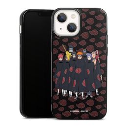 DeinDesign iPhone 13 Mini Handy Slim Case extra d&uuml;nn Silikon Handyh&uuml;lle schwarz H&uuml;lle Akatsuki Naruto Shippuden Official Licensed Product Silikon Slim Case