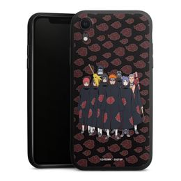 DeinDesign iPhone Xr Handy Premium Silikon H&uuml;lle Handyh&uuml;lle schwarz Case Akatsuki Naruto Shippuden Official Licensed Product Silikon Premium Case
