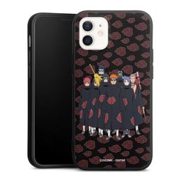 DeinDesign iPhone 12 mini Handy Premium Silikon H&uuml;lle Handyh&uuml;lle schwarz Case Akatsuki Naruto Shippuden Official Licensed Product Silikon Premium Case