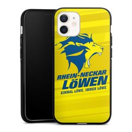 DeinDesign iPhone 12 Handy Silikon H&uuml;lle Case schwarz Handyh&uuml;lle Official Licensed Product Rhein-Neckar-L&ouml;wen Rnl