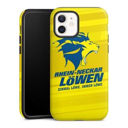 DeinDesign iPhone 12 mini Handy Panzer Handyh&uuml;lle robuste Outdoor H&uuml;lle Schutzh&uuml;lle gl&auml;nzend Official Licensed Product Rhein-Neckar-L&ouml;wen Rnl Tough Case