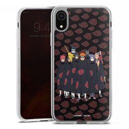 DeinDesign iPhone Xr Handy Silikon H&uuml;lle Case transparent Handyh&uuml;lle Akatsuki Naruto Shippuden Official Licensed Product Silikon Case