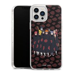 DeinDesign iPhone 13 Pro Max Handy Silikon H&uuml;lle Case transparent Handyh&uuml;lle Akatsuki Naruto Shippuden Official Licensed Product Silikon Case