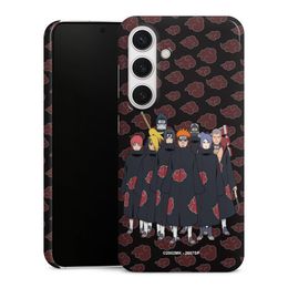 DeinDesign Galaxy S24 Handy Premium Case Smartphone Handyh&uuml;lle Schutzh&uuml;lle gl&auml;nzend Akatsuki Naruto Shippuden Official Licensed Product Premium Case