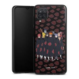 DeinDesign Galaxy A12 Handy Silikon H&uuml;lle Case schwarz Handyh&uuml;lle Official Licensed Product Akatsuki Naruto Shippuden