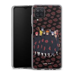 DeinDesign Galaxy A12 Handy Silikon H&uuml;lle Case transparent Handyh&uuml;lle Official Licensed Product Akatsuki Naruto Shippuden Silikon Case