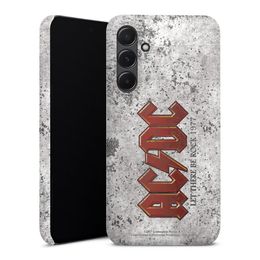 DeinDesign Galaxy A35 5G Handy Premium Case Smartphone Handyh&uuml;lle Schutzh&uuml;lle matt Logo Acdc Merchandise Premium Case