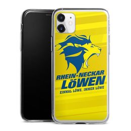 DeinDesign iPhone 11 Handy Slim Case Silikon Handyh&uuml;lle transparent H&uuml;lle extra d&uuml;nn Rnl Official Licensed Product Rhein-Neckar-L&ouml;wen Silikon Slim Case