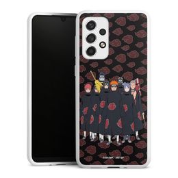 DeinDesign Galaxy A33 5G Handy Silikon H&uuml;lle Case wei&szlig; Handyh&uuml;lle Official Licensed Product Akatsuki Naruto Shippuden Silikon Case