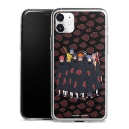 DeinDesign iPhone 11 Handy Slim Case Silikon Handyh&uuml;lle transparent H&uuml;lle extra d&uuml;nn Naruto Shippuden Akatsuki Official Licensed Product Silikon Slim Case