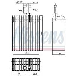 NISSENS Verdampfer, Klimaanlage 92378 f&uuml;r SEAT