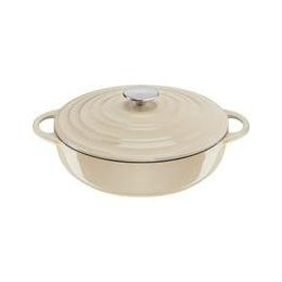 Tefal Servierpfanne LOV Gusseisen &Oslash; 28cm beige, mit Deckel, 3,8 Liter