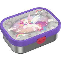 Mepal Campus Brotdose Edelstahl mit Bento-Einsatz und Gabel 750 ml Unicorn Glow - Lebensmittelbeh&auml;lter / Vorratsdosen