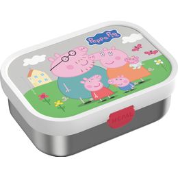 Mepal Campus Brotdose Edelstahl mit Bento-Einsatz und Gabel 750 ml Peppa Pig - Lebensmittelbeh&auml;lter / Vorratsdosen