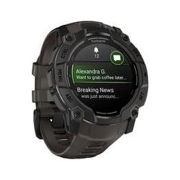 Garmin Instinct 3 - 50 mm, AMOLED, Smartwatch Black, Silikon-Armband