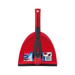 Vileda 2in1 Kehrset, Besen rot