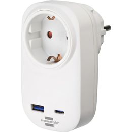 Fa.Brennenstuhl Brennenstuhl Steckdosenadapter 230 V USB-C Power Delivery 20 W USB-A 18 W - 230 V Steckdosen