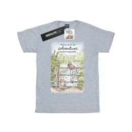 Disney - "Winnie The Pooh Adventure" T-Shirt f&uuml;r M&auml;dchen (Grau)