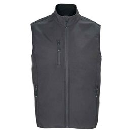 SOLS Herren Falcon Softshell Recycled Body Warmer (Holzkohle)