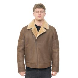 Herren-Bikerjacke aus Schafsleder-Bruma