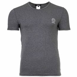 Versace Short Sleeves V Neck Jersey Topeka Bi-Stretch Cotton Organic New Logo T-Shirt