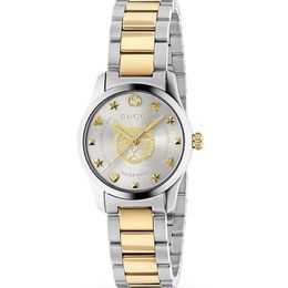 Gucci YA126596 Gold plattiert Mystic zweifarbige Damenuhr