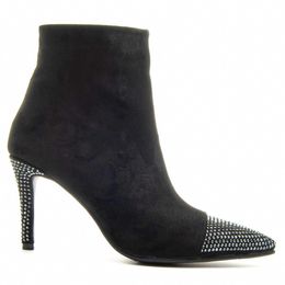 Montevita Absatz-Stiefelette Punternt Schwarz