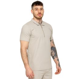 Enzo | Herren Zip Up Polo Shirt
