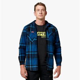 Hard Yakka GESTEPPTES FLANELL-Hemd-Jacke f&uuml;r Herren Blau